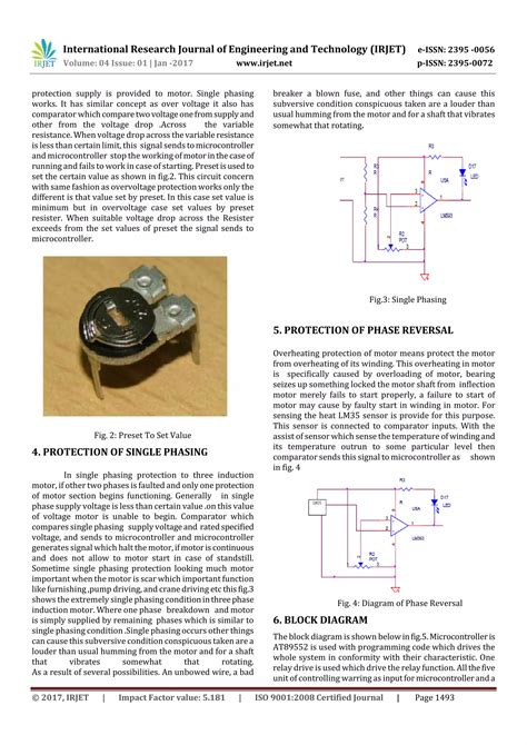 Protection And Monitoring Of Three Phase Induction Motor From Over Voltage Under Voltage