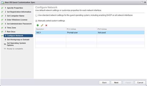 How To Create Vmware Guest Customization Specification