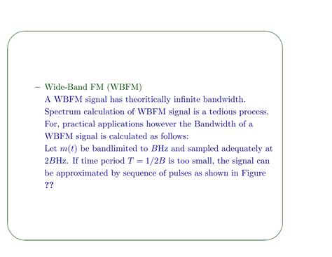An Angle Modulated Signal Different Example Ppt