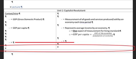 Word Tables Text Skewed Between Cells In The Row Super User