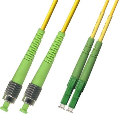 15m Singlemode Duplex Fiber Optic Cable 9125 Fcapc To Lcapc