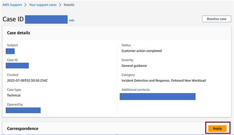 要求變更已登入的工作負載 aws事件偵測與回應使用者指南