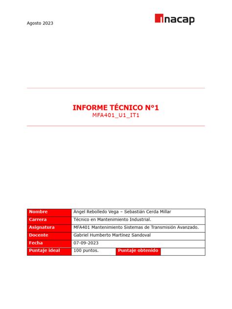 1er Trabajo Transmision Seba C Y Angel R Pdf Engranaje Ingeniería Mecánica