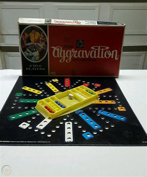 Vintage 1972 Deluxe Party Edition The Original Aggravation Board Game