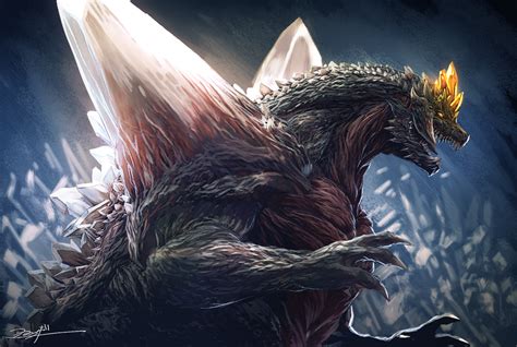 Spacegodzilla Godzilla And 1 More Drawn By Hanekurabou Danbooru