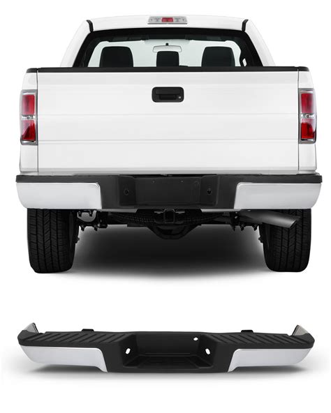 Scitoo Rear Bumper Fit For 2009 2014 For Ford F150 Heavy Duty Steel