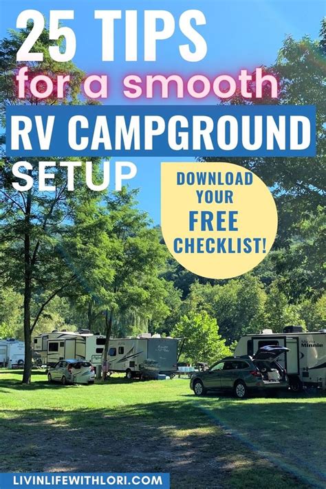 How To Easily Set Up Your RV Campsite Livin Life With Lori Rv Campsite Travel Trailer