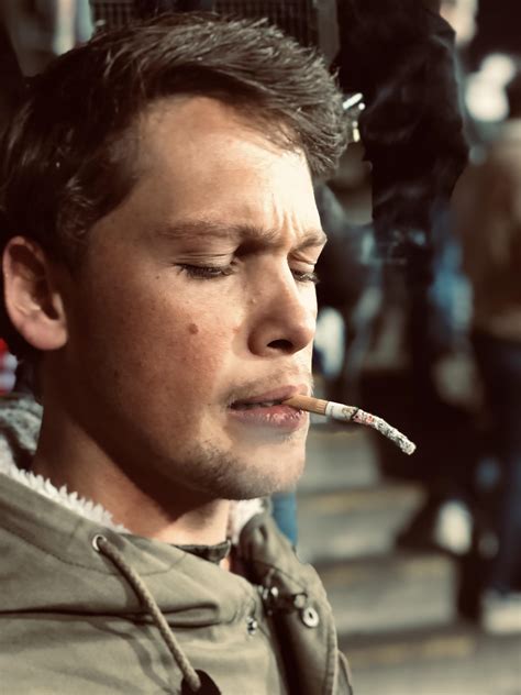 I Shot This Photo Of My Friend Smoking His Cig Without Ashing