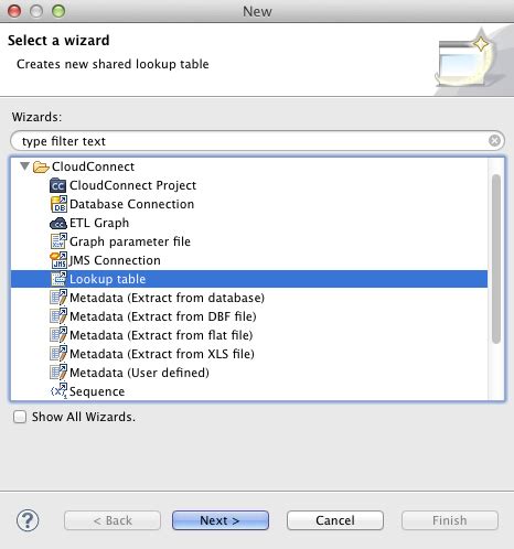 Creating External Shared Lookup Tables