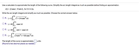 solved find the length of the following polar curve the