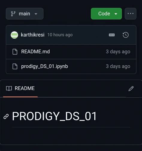 Completed Data Science Internship At Prodigy Infotech Karthik G
