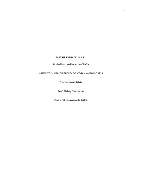 Matriz Extracelular Pdf