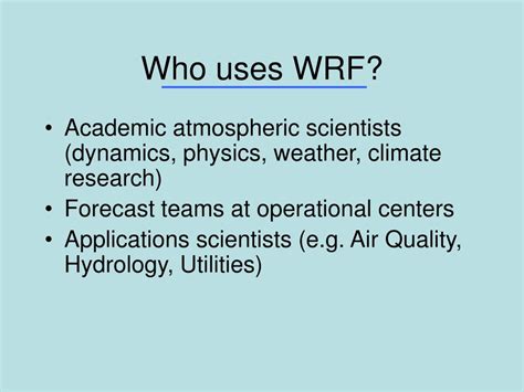 Ppt Wrf Modeling System Overview Powerpoint Presentation Free Download Id 3398196