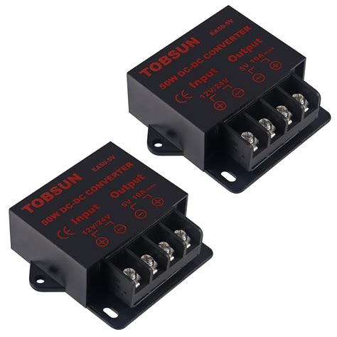DWEII 2-Pack 12V to 5V Converter, DC 12V 24V to 5V 10A Step Down ...