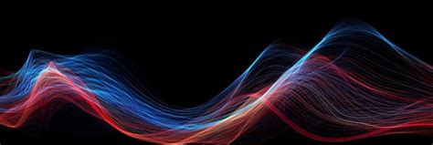 Premium Photo Abstract Flowing Data Wavy Digital Background Generative Ai