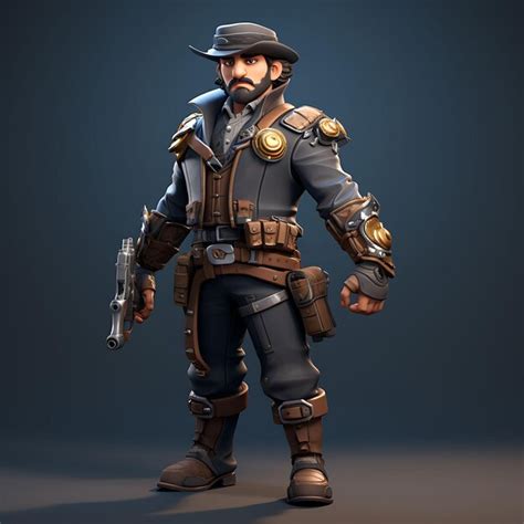 Premium Ai Image 3d Character Male Human Average Build Light Skin