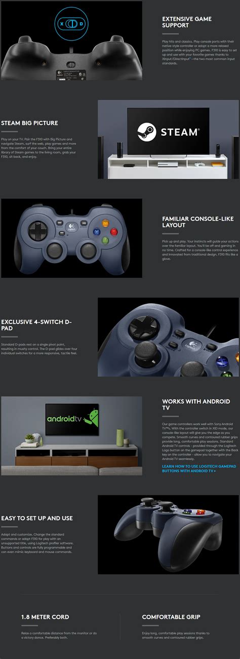 Logitech F Usb Gamepad Penguin Com Bd