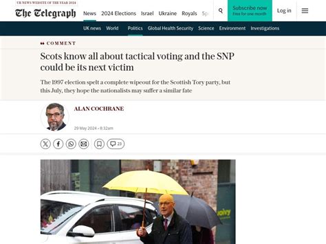 Scots Know All About Tactical Voting And The Snp Could Be Its Next