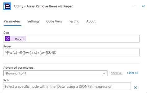 Utility Array Remove Items Via Regex Encodian Customer Help