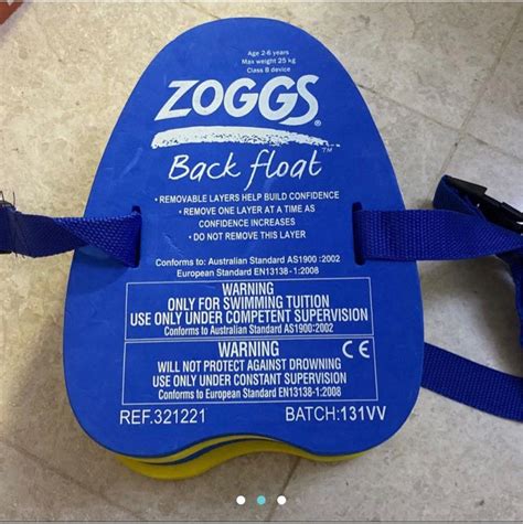 Zoggs Zoggy Back Float Training Aid Sports Equipment Sports And Games