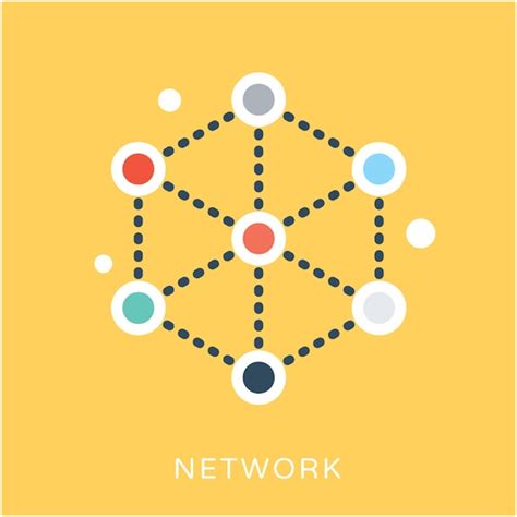 Premium Vector Network Flat Vector Icon