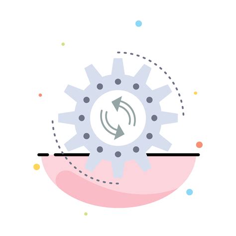 Management Process Production Task Work Flat Color Icon Vector 17965443