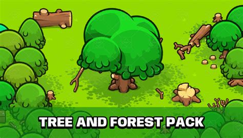Top Down Forest Creation Game Asset Pack Gamedev Market