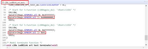 CCS TMS F Simulink C X LedBlink Ert C Microcontrollers Forum C