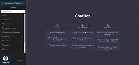 Github Rezaan6open Ai Chatbot A Feature Rich Chatbot With User