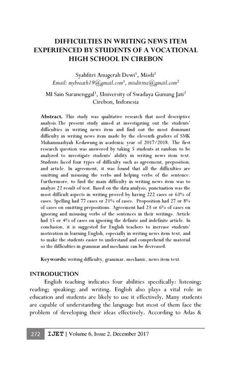 Difficulties In Writing News Difficulties In Writing Difficulties In Writing News Item