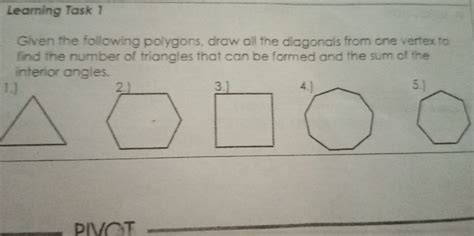 solved learning task 1 given the following polygons draw all the