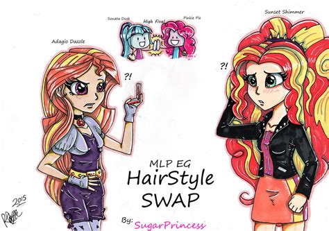Hairstyle Swap Adagio And Sunset Mlp Eg By Sugarprincess37 On Deviantart