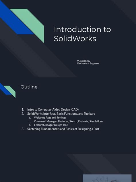 Introduction To Solidworks Pdf