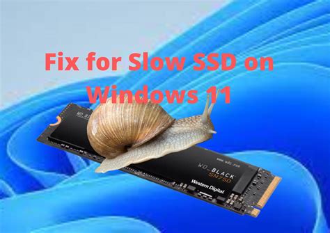 Fix For Slow SSD On Windows