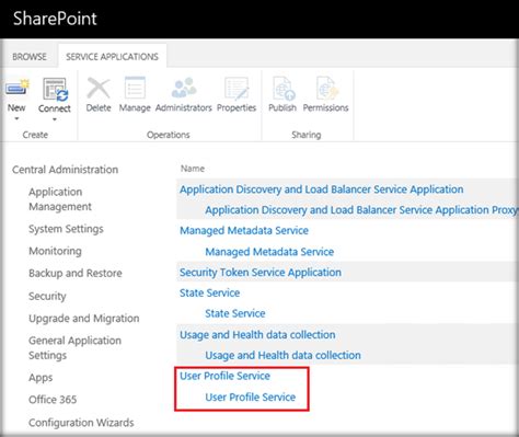Configure User Profile Service Application And My Site In Sharepoint