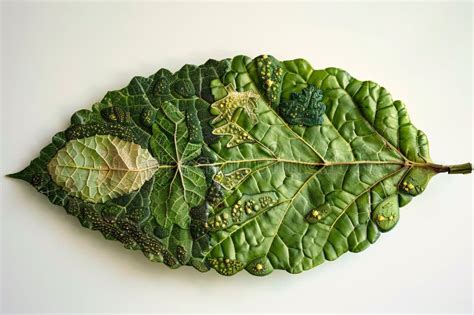 A Detailed Look At A Leafs Structure Underscoring The Beauty And