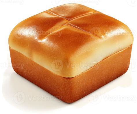 Square Golden Brown Bread Bun Ideal For Sandwiches 60692754 Png