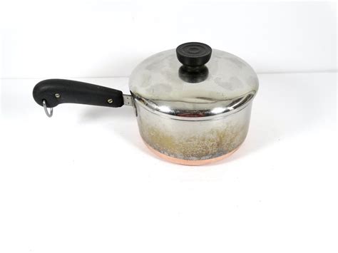 Vintage 15 Qt Revere Ware Pot With Lid Copper Bottom Revere Pot