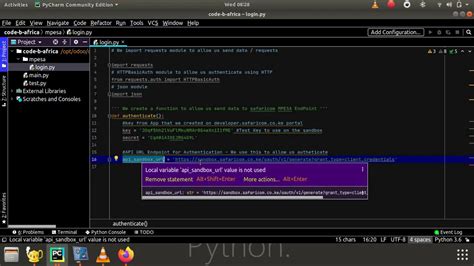 Lipa Na Mpesa Api Authentication Using Python Youtube