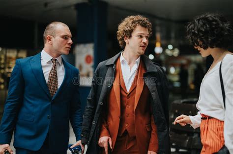 Business Team Discussing Strategies In An Outdoor Meeting Analyzing Reports And Brainstorming