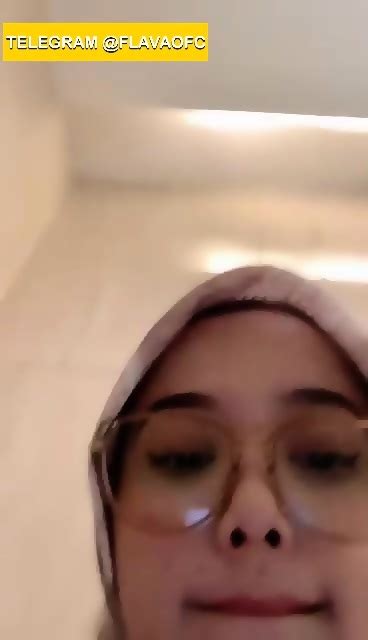 Hijab Girl Playing With Her Tits In Public Toilet