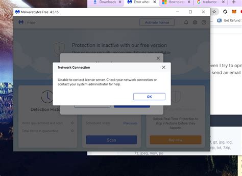 Error When I Try To Activate My Malwarebyte Malwarebytes For Windows