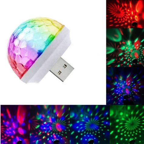 ไฟกระพริบ ไฟเทคปาร์ตี้ ไฟดิสโก้ Mini Usb Led Light Led Ball Light กระพริบตามจังหวะเพลง ขนาด