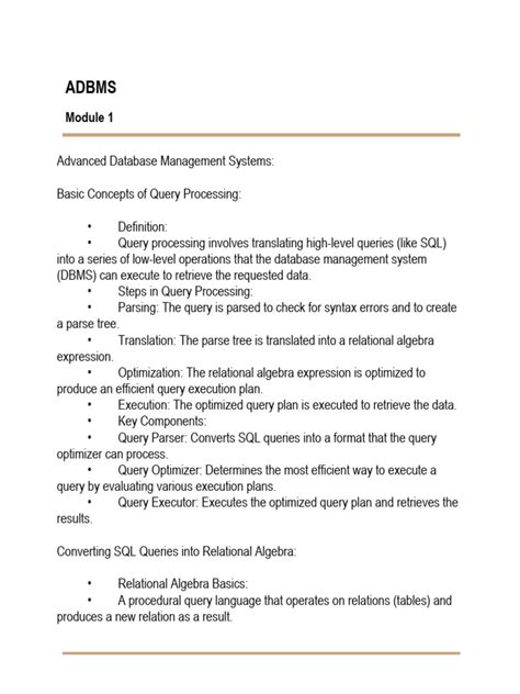 Adbms Notes Pdf World Wide Web Internet And Web