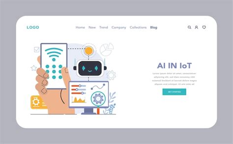 Premium Vector Ai Integration Web Or Landing Artificial Intelligence