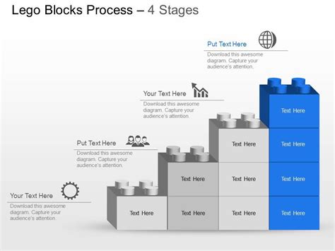 Mt Four Steps Lego Blocks Bar Graph With Icons Powerpoint Template Slide PowerPoint Design