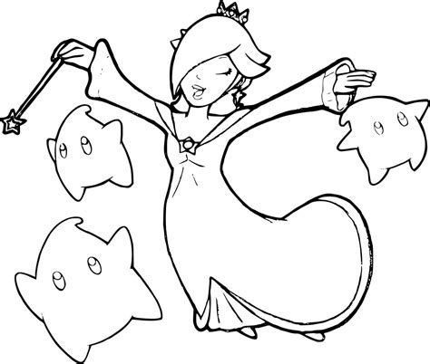 Rosalina Coloring Pages