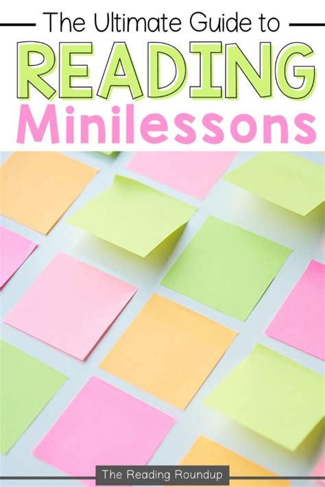 Complete Overview Of A Reading Mini Lesson The Reading Roundup