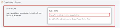 Configuring Shopify Firewall IP Restrict Country Block Application
