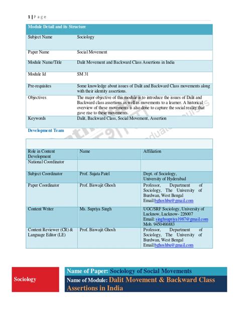 Dalit And Backward Class Movements Pdf Dalit Racism